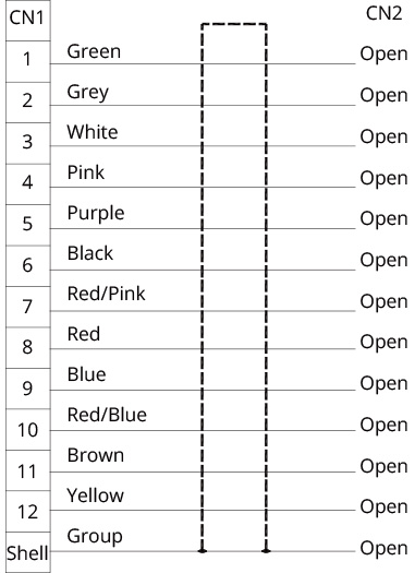 Hirose 12 Pin Female to Open I/O Power High Flex Cable | For Machine Vision