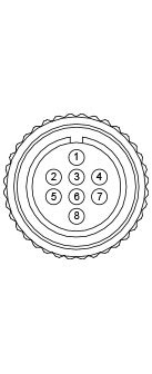 Hirose 8 Pin Female to Open I/O Power High Flex Cable | For Machine Vi ...