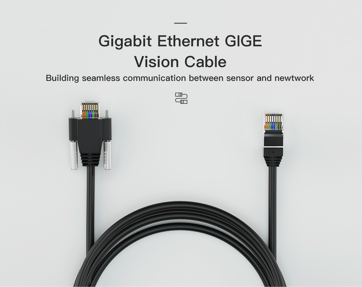 GigE vision Cat5E High Flex Ethernet Horizontal Screws Cable | For ...